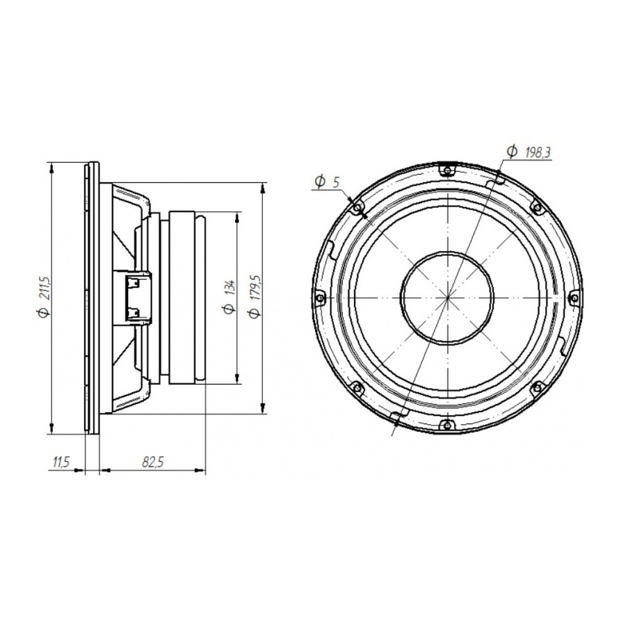 Beyma | Beyma SM108 | Beyma SM108 - 8" 150W 8 Ohm